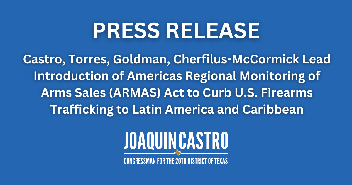 Castro, Torres, Goldman, Cherfilus-McCormick Lead Introduction of ...